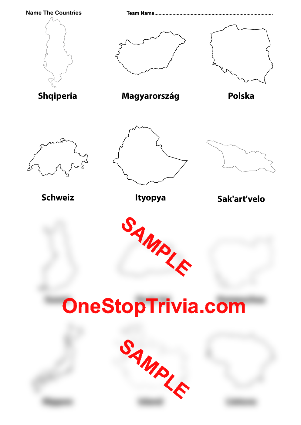 Pre-Prepared Quizzes Ready To Use - One Stop Trivia