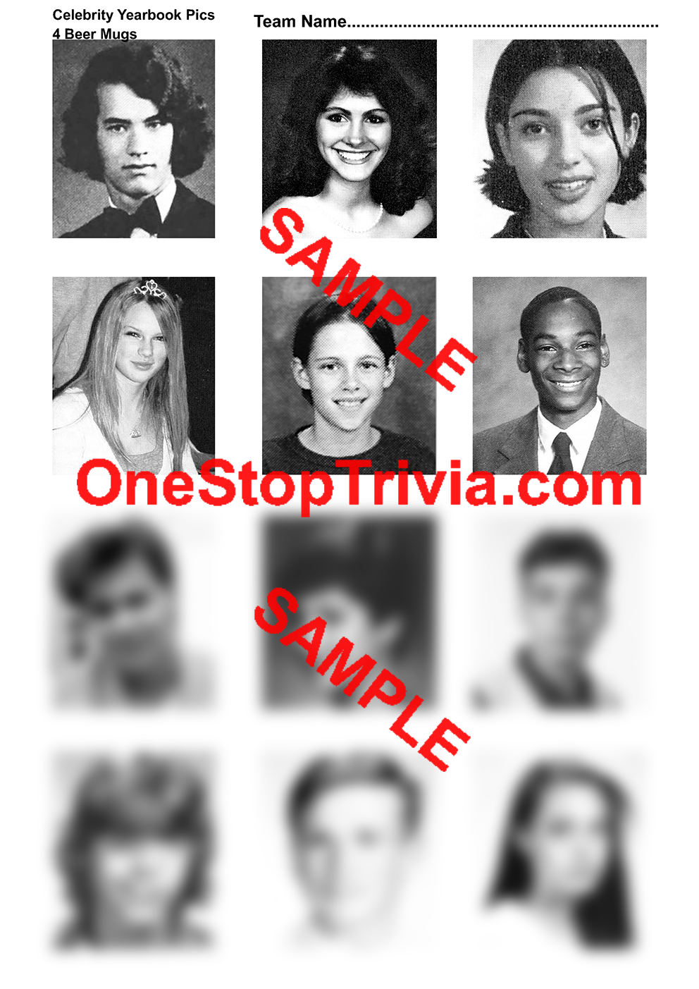 Pre-Prepared Quizzes Ready To Use - One Stop Trivia